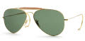 Ray-Ban RB3030 - Outdoorsman Aviator with Cable Temples Sunglasses ...