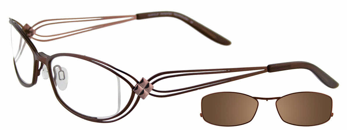 EasyClip EC246 With Magnetic Clip-On Lens Eyeglasses | FramesDirect.com