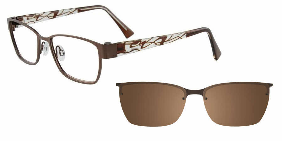 EasyClip EC292 With Magnetic Clip-On Lens Eyeglasses | FramesDirect.com